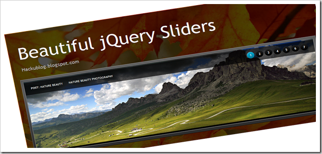 วิธีการใส่ jquery slider ลงใน blogger | siriphon471